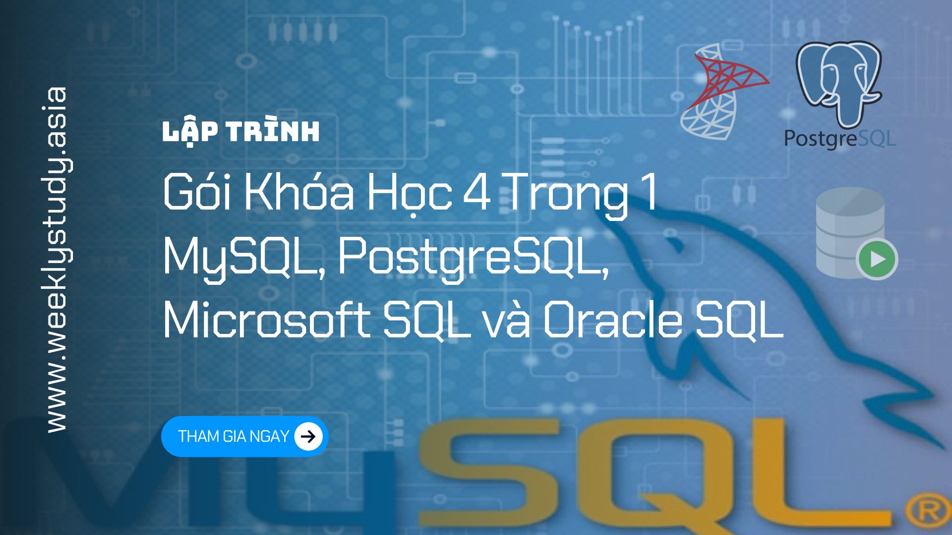 Giới Thiệu Gói Khóa Học 4 Trong 1 Mysql Postgresql Microsoft Sql